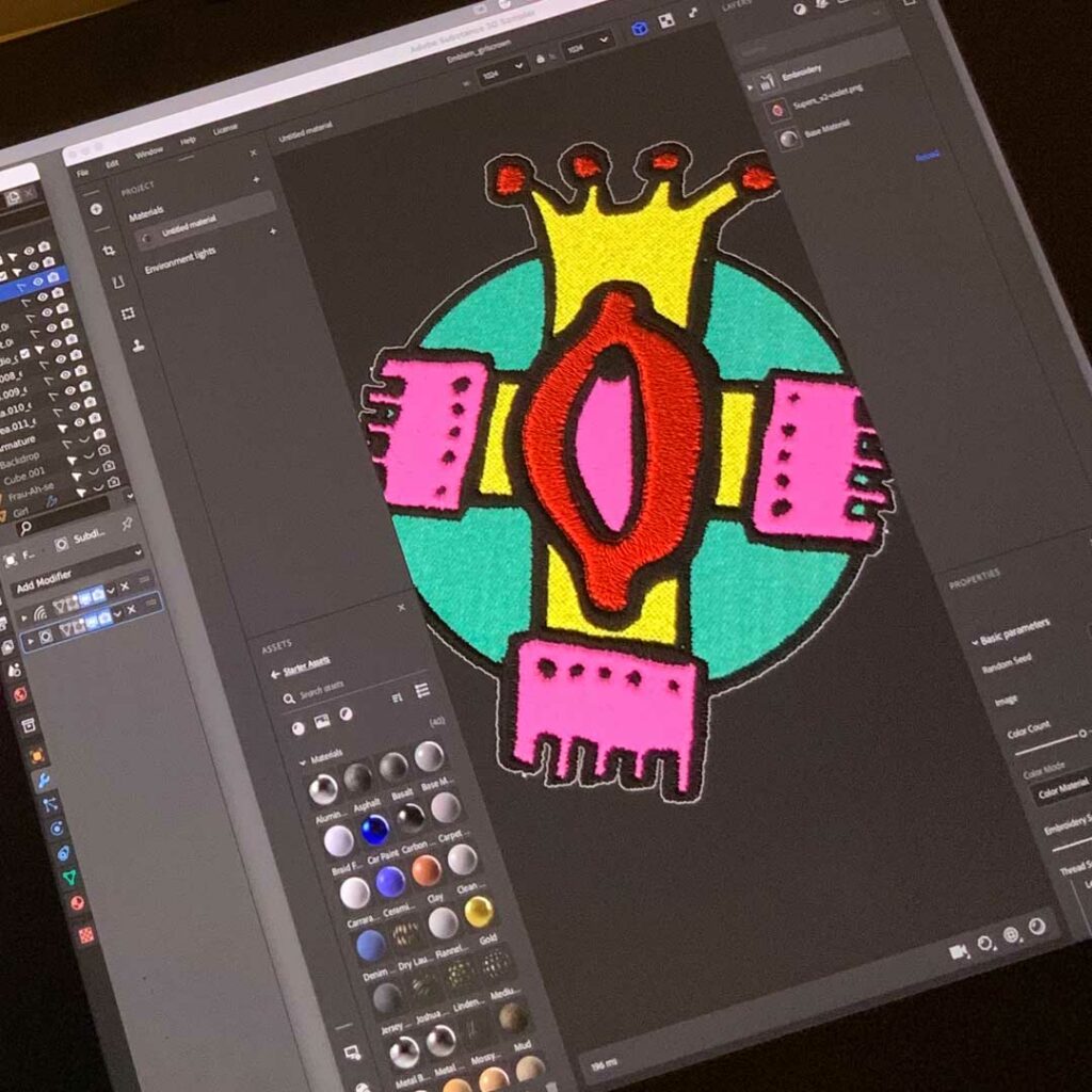 QuickTip Substance 3D Sampler Embroidery - Anja Nolte